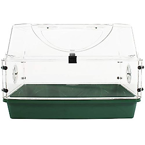 EarlyGrow Medium Seed and Herb Domed Propagator with Vented Side Height Extension and Security Clip Set,Green