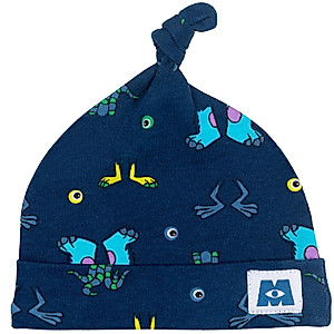 Disney Pixar Monsters Inc. Mike Infant Baby Boys 3 Piece Outfit Set: Bodysuit Pants Hat Blue/Green 12 Months