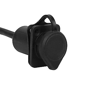 CERRXIAN 35cm RJ45 Male to Female Cat5 5e 6 Waterproof Panel Mount LAN Network Ethernet Extension Cable with Cap