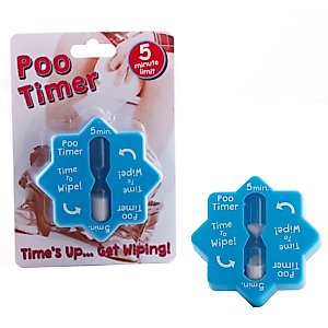 Boxer Gifts Novelty Poo Timer - Time Your Toilet Trips - Joke Funny Gifts For Men Dad Boyfriend Husband - Novelty Mens Christmas Birthday White Elephant