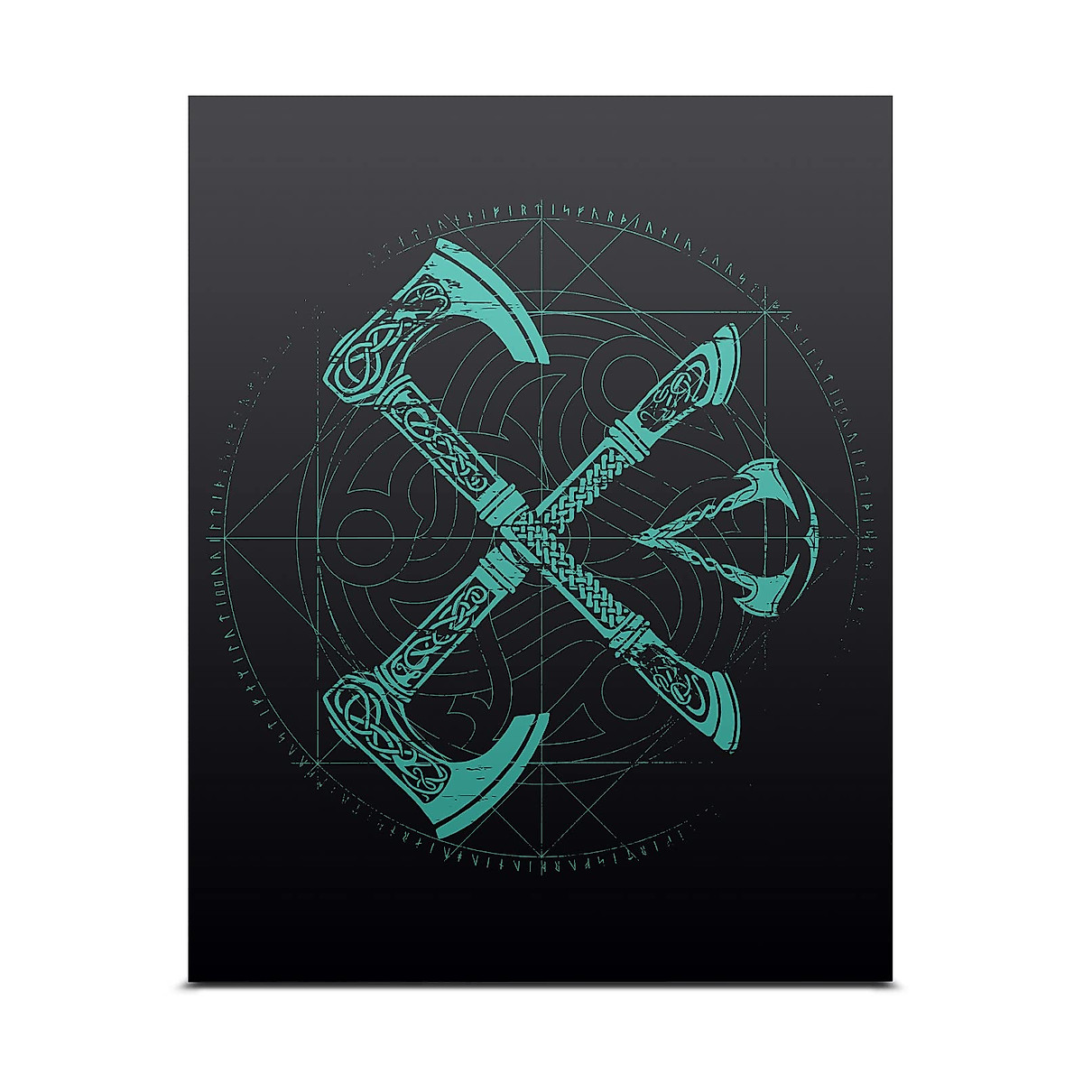 Head Case Designs Officially Licensed Assassin's Creed Dual Axes Valhalla Key Art Matte Vinyl Sticker Gaming Skin Decal Cover Compatible With Xbox One X Console and Controller Bundle