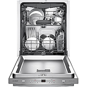 Bosch SHXM63W55N 300 Series 24" Built In Fully Integrated Dishwasher with 5 Wash Cycles in Stainless Steel