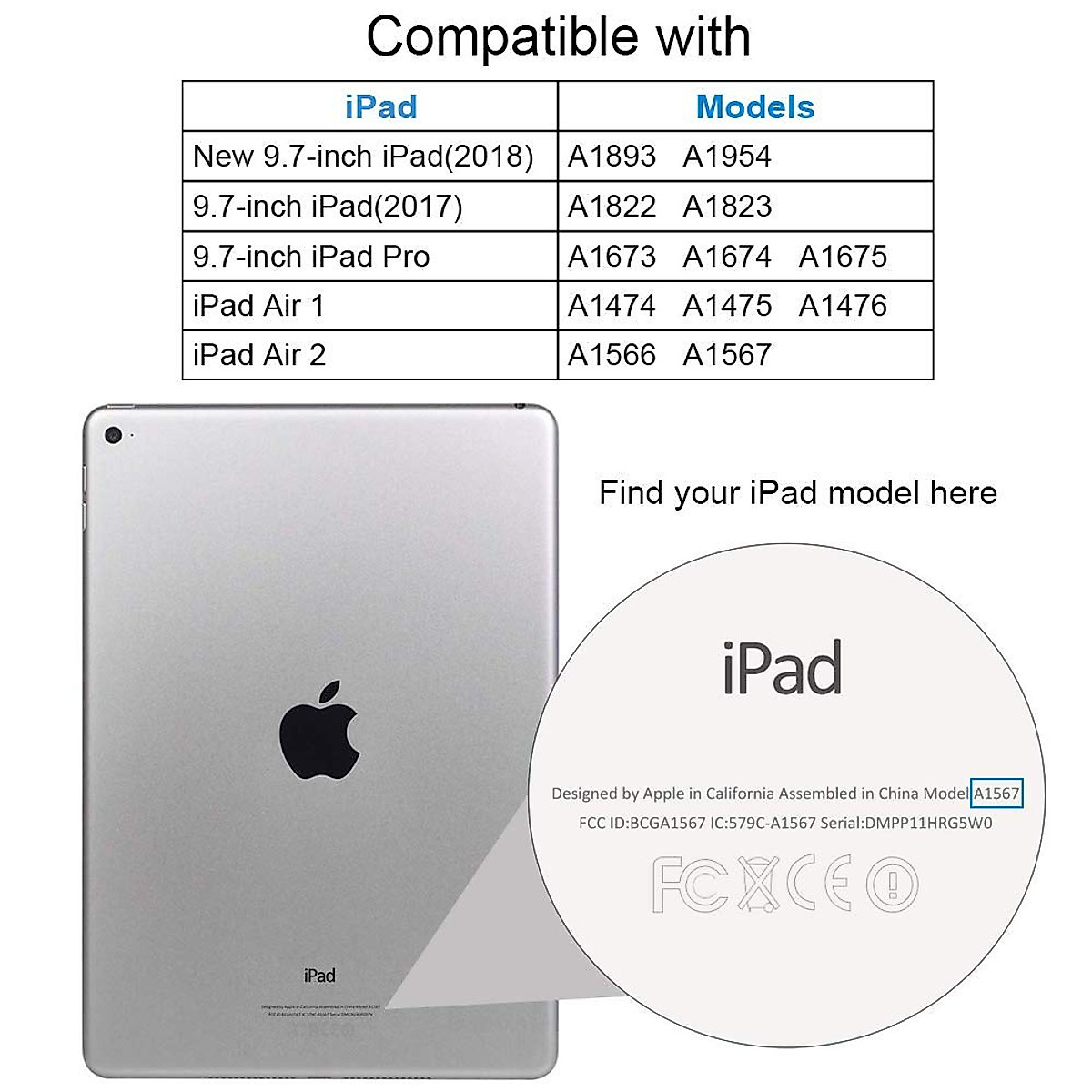 for iPad Air 2 Screen Protector【2 Pack】iPad 6th/5th Generation Screen Protector(2018/2017 Model) iPad 9.7 inch Screen Protector Tempered Glass, iPad Air 1/ iPad Pro 9.7 Inch. Ultra HD，Alignment Frame