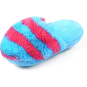 BWESOO Rose Red Blue Cute Pet Puppy Dog Cat Slipper Shape Plush Slipper Sound Pet Toy Pet Dog Chew Toys Dog Squeak Plush Toys Slipper Shape Tooth Cleaning Chew Play Toy Dog Chew Toys