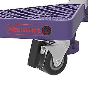 Multi Purpose Dolly With 4 feet, Locking Swivel Wheels, Levels and Adjustable Base for Moving Washer, Dryer, Appliances- 1100 Lbs Capacity By Stalwart