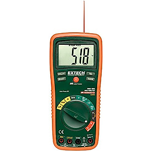 Extech EX470A Professional True RMS Multimeter with 12 Functions and IR Thermometer