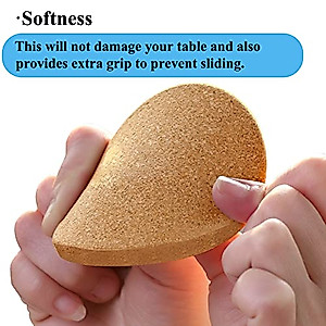 HILELIFE Cork Coasters for Drinks, Coaster Set of 16 Pcs with Box, 4 inches Wine Glass, Mug, Cup Coasters, Blank Cork Coasters for Crafts, Reusable Drink Coasters for Wooden Table Coffee Table