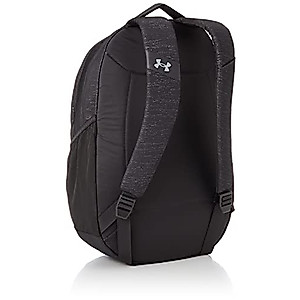 Under Armour Women's Hustle Signature Backpack , Jet Gray (010)/Metallic Silver , One Size Fits All