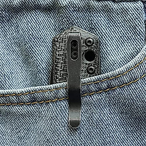 Kizer Lieb M Folding Pocket Knife 3 Inches 154CM Blade Black Micarta Handle EDC Knife Outdoor Tools V3541C2