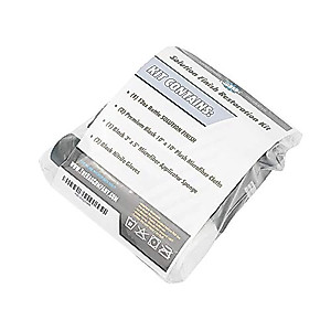 The Rag Company - Solution Finish Full Installation Kit - Quick Dry, Enriches & Restores, Condition & Protect, Black Plastic Trim Restorer (12oz) + 2 Microfiber Towels + Applicator Sponge + Gloves