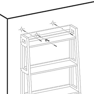 VASAGLE 2 shelves Toilet Storage Rack, Adjustable Bottom Bar, Brown