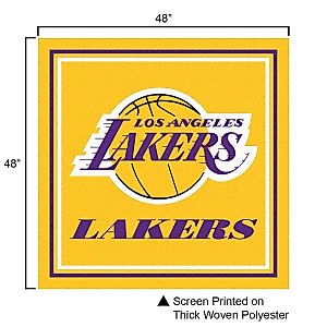 WinCraft Los Angeles Lakers Logo Tablecloth and Square Table Cover Overlay