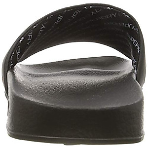 Superdry Men's Walking Slipper, Optic Black/Optic White/Hazard Orange, Small