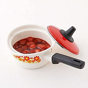 Fuji Horo FJ-14M SF Milk Pan, 5.5 inches (14 cm), Memories Sunflower