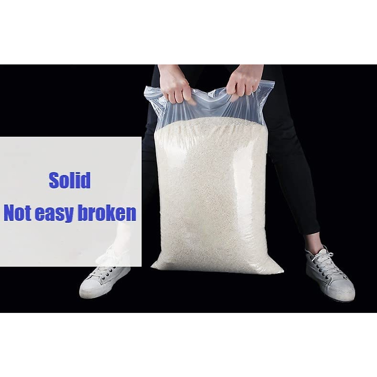 Jumbo Storage Bag 5 Gallon Freezer Bags Zip Easy Food Storage Bag Clear Meal Prep Bag Thick Durable 10 Pcs 17.7" x 23.6"