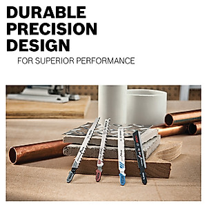 BOSCH T567A3 3-Piece Progressor for Wood, Metal, and All-Purpose T-Shank Jig Saw Blade Set
