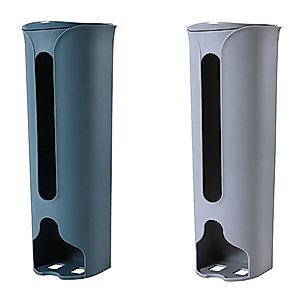 UPKOCH 2 Pcs Plastic Bag Holder Wall Mount Grocery Bag Dispenser Trash Bag Saver Shopping Bags Storage Organizer for Home Kitchen