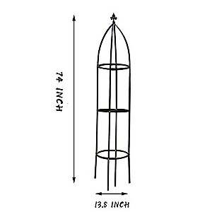 Garden Arch Trellis for Climbing Plants Rose Thicken Metal Wedding Arches Arbor Ceremony Party Outdoor Floral Decor Bronze