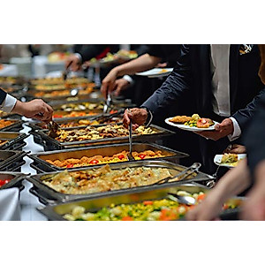 24 pc 6 Hour Liquid Cooking Chafing Dish Fuel Cans, Food Warmer Heat for Buffet Burners, Parties, Weddings, Banquets, Catering Events, Bulk, Easy to Open, Resealable Covers