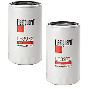 LF3972 Fleetguard Lube, Spin-On (Pack of 2), Replaces Baldwin BT7349, Donaldson P558615, Chrysler 5083285AA