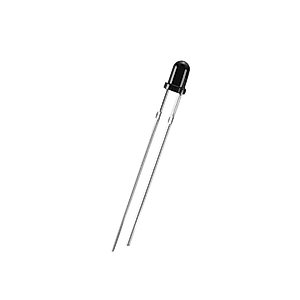 uxcell 10pcs Photosensitive Diode Photodiodes Light Sensitive Sensors,3mm Black Round Head Receiver Diode