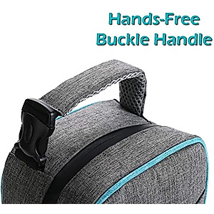 OZCHIN Large Storage Bag with Combination Lock for Lunch, File Organizer Case Container for Medicine, Travel