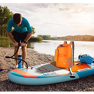 Dry Bag, Marine Dry Sack Waterproof Backpack with Small Wet Bags for Kayaking Floating Swimming Boating, Lightweight Paddle Board Casual Daypack for Hiking Camping 2pcs Set Friendship Gift, Orange