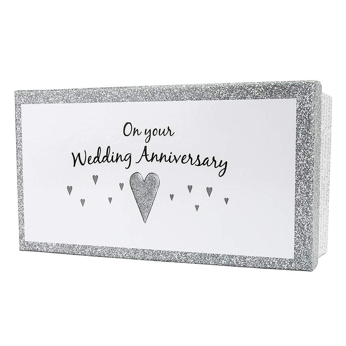 Beautifully Designed 10th Tin Wedding Anniversary Set of Ceramic Mugs with Hearts | Dishwasher and Microwave Safe with Decorative Keepsake Box