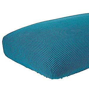 Juvale 2 Pack Stretch Outdoor Cushion Covers for Patio Furniture and Sofas, Reversible (Medium, Teal)