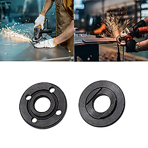 Totowood 7PCS Grinder Flange Angle Wrench Spanner Metal Lock Nut，1PCS Angle Grinder Wrench, 6PCS Flange Nuts,Compatible with Dewalt Bosch Black Decker Ryobi Makita(5/8"-11 threaded shaft)