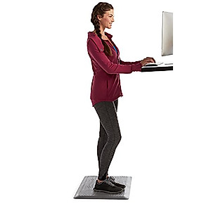 Gaiam Anti-Fatigue Non-Slip Comfort Floor Mat for Standing Desks in Office and Workstations or Home Use (Kitchen, Bathroom)