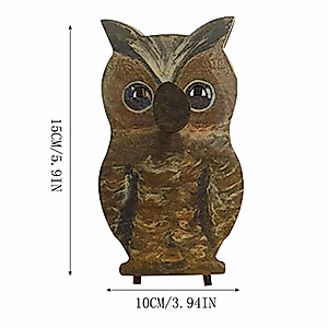 yuai Glasses Stand- Handcrafted Wooden Animal Shaped Eyeglasses Holder, Corgi/Owl/Monkey Shaped Eyewear Retainer-Glasses Holder Display Stand, Animal Shaped Home Office Desk Decor