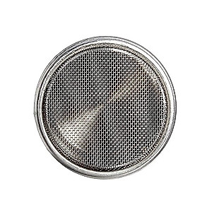 HANSGO 2 Set Powder Suger Shakers, Stainless Steel Powder Shaker Mesh Shaker Powder Cans for Salt Coffee Cocoa Cinnamon Powder Seasoning Cans with Lid