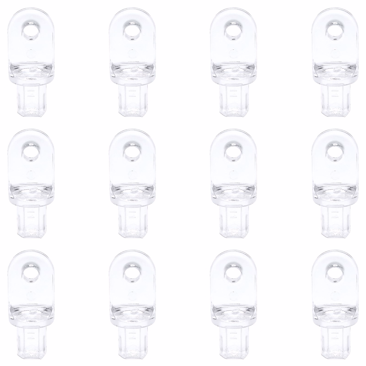 LifCratms 12Pcs Hardware Tilt Wand Tip, Transparent Repair Interior Window Blind Tilt Wand Tip for Broken Horizontal Blind Tilt Wand Vertical Blinds Replacement Parts