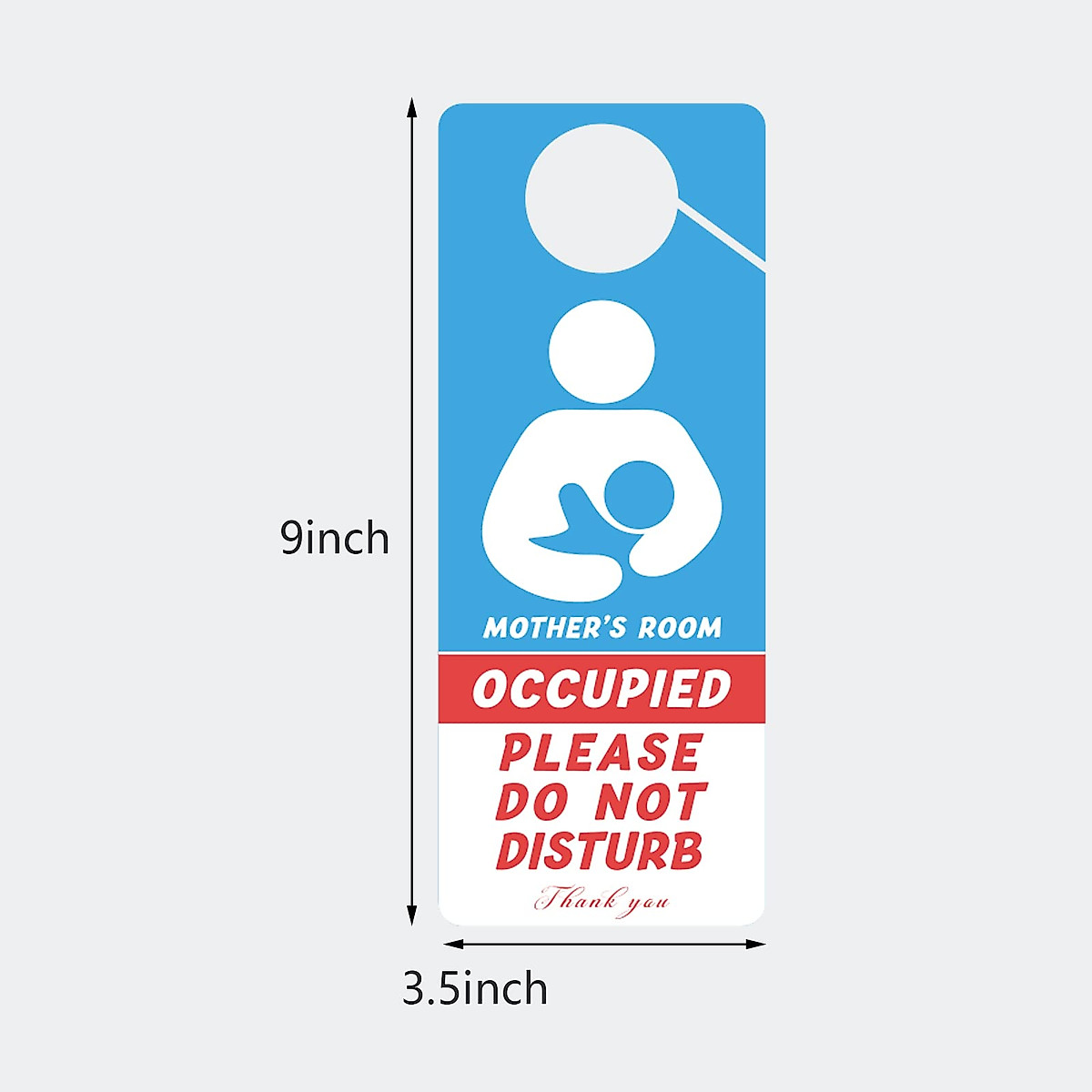 4 Packs Do Not Disturb Door Hanger Sign, Mother's Room Door Sign, Double Sided, Please Do Not Disturb Sign Using For Mother' s Room, Feeding Room, Nursing Room（9'' X 3.5'')