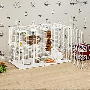 MUYG Bunny Carrot Cake Chew Toys,Rabbit Teeth Grinding Hanging Chinchillas Molar Toy Improve Dental Health Natural Apple Sticks for Guinea Pigs Rats Hamsters Gerbils(4 Packs)