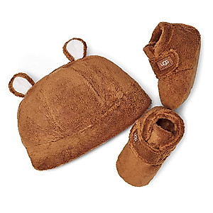 UGG Baby I BIXBEE and Beanie Fashion Boot, CHESTNUT, US 2-3 Unisex Infant