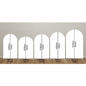 Iydamc Pastel Burnt Orange Arch Backdrop Covers Stretchy Arched Stand Cover for Parties Decoration Baby Bridal Shower Birthday Wedding Party Props NO-377-4x7ft