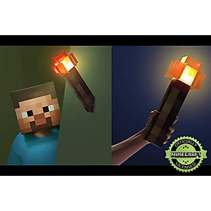 Minecraft Toys Redstone Torch 12.6 Inch LED Lamp | USB Rechargeable For Nightlight, Costume Cosplay, Roleplay
