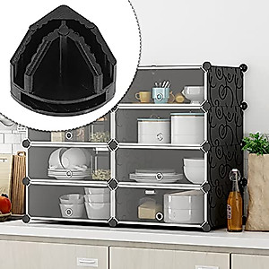 BESPORTBLE Wire Cube Connectors, 20Pcs Wire Grid Cube Organizer Connector Storage Shelving Connectors PP Closet Buckles for Home DIY Wire Cube Storage Unit (3. 1X2. 5X2. 3cm)