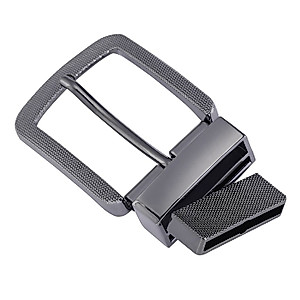 DJCAIZYY 1.5" (38mm) Reversible Belt Buckle Replacement Belt Buckle Buckles Gun Black