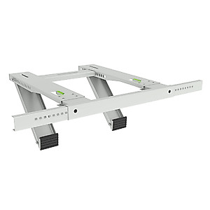 Powrocket Drill-Less Window Air Conditioner Bracket, Easy to Install Window AC Mounting Support Bracket,Heavy Duty Construction,Up to 200lbs