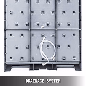 INTBUYING Bottle Drying Rack Pegboard Wall Mounted Desk Grey 52 Pegs Removable PP Glassware Drying Draining Rack Education&lab Cleaning Equipment