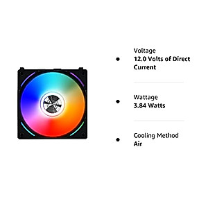 Lian-Li UNI FAN AL120 Revolutionized Daisy-Chain 120mm ARGB Fan, Black, 3-Pack