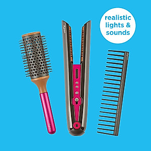 Casdon Dyson Corrale Styling Set | Safe Toy Straighteners for Children Aged 3 Years & Up | Features Realistic Lights & Sounds!