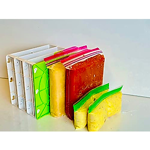 FreezeStax 3-Quart Expandable Base Set. Mix and Match Additional, Optional, 1-Quart EXPANDERS (Listed Separately). Now you can Prepare, Freeze, Zip and Store your Meals! Designed in Apple Valley, MN.