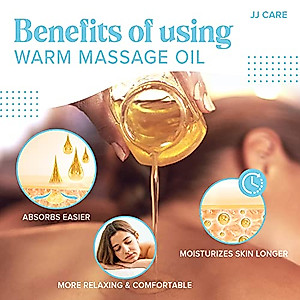 JJ CARE Lotion Warmer w/ 300ml Oil Warmer Pump Bottle, Massage Oil Warmer for Massage Therapy, Lotion Warmer Dispenser Heated, Oil Warmer for Massage, Lotion Bottle Warmer, Massage Oil Warmer Electric