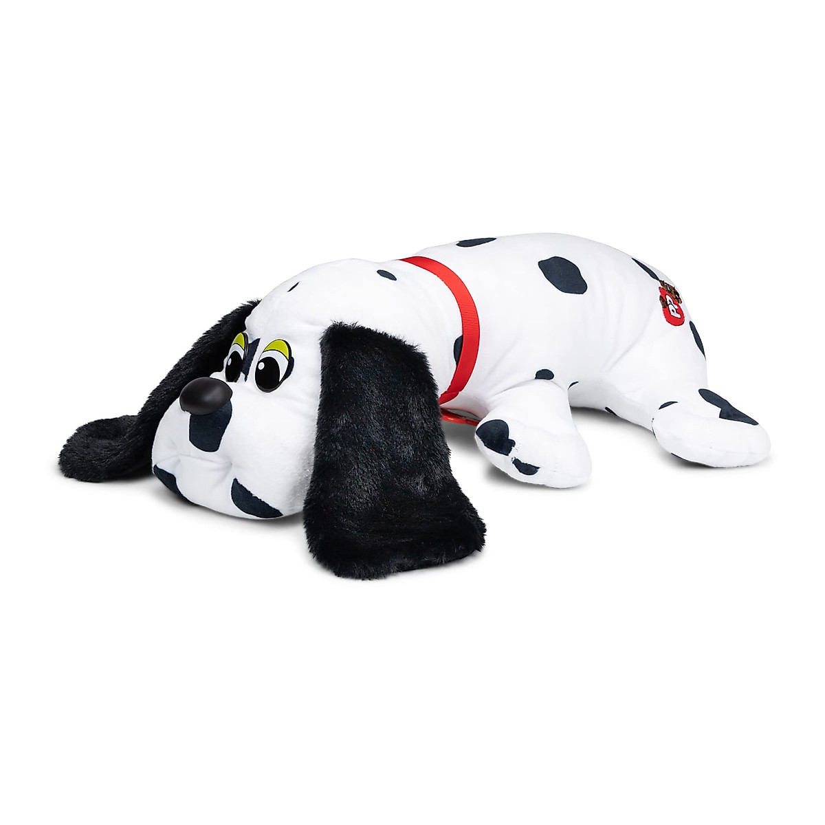 Pound Puppies Classic Plush - Dalmation with Black Spots (Long Fuzzy Ears)