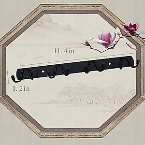 AOLZUNK Wall Mounted Coat Rack, Stainless Steel Coat Hooks Wall Hooks Coat Hangers for Wall, Hat, Key, Coat, Scarf, Bag, Towel