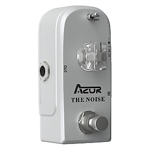AZOR Noise Gate Pedal, Guitar Noise Killer Pedals Suppressor Effect 2 Modes with Guitar Pedal Power Cable,9V Battery Clip Converter Power Cable